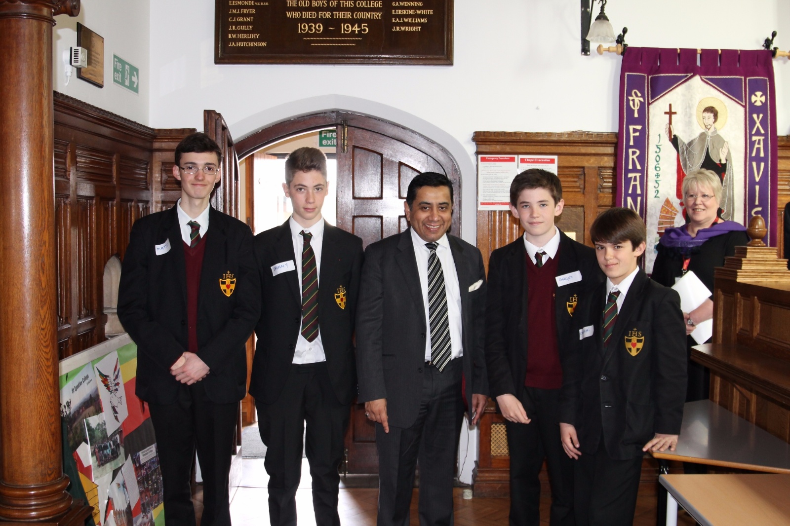 Wimbledon College - Visit of Lord Ahmad (03.15)